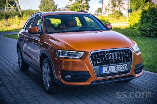 Orange Audi Q3 2012 in Riga, with an engine capacity of 2.00 L and mileage of 226 thousand km for 9990 €, photo 3 on AUTOMOTO.COM.LV