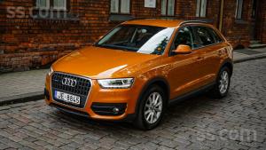 Orange Audi Q3 2013 in Riga, with an engine capacity of 2.00 L and mileage of 150 thousand km for 12950 €, photo  on AUTOMOTO.COM.LV