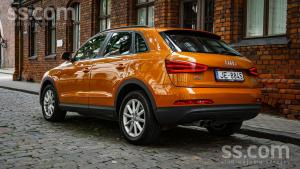 Orange Audi Q3 2013 in Riga, with an engine capacity of 2.00 L and mileage of 150 thousand km for 11850 €, photo 4 on AUTOMOTO.COM.LV