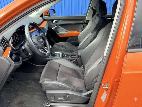 Orange Audi Q3 2019 in Kaunas, with an engine capacity of 1.50 L and mileage of 124 thousand km for 21300 €, photo 9 on AUTOMOTO.COM.LV
