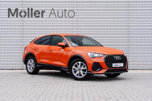 Audi Q3 2023 in Marupe on AUTOMOTO.COM.LV Orange Audi Q3 2023 in Marupe, with an engine capacity of 1.50 L and mileage of 70 thousand km for 27900 €, photo 3 on AUTOMOTO.COM.LV