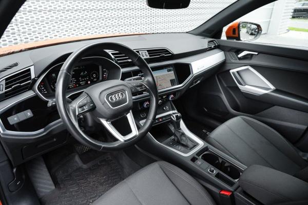Audi Q3 2023 in Marupe on AUTOMOTO.COM.LV Orange Audi Q3 2023 in Marupe, with an engine capacity of 1.50 L and mileage of 70 thousand km for 27900 €, photo 10 on AUTOMOTO.COM.LV
