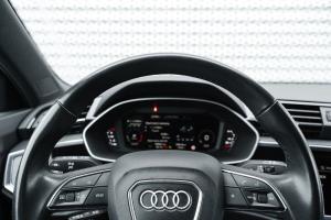 Orange Audi Q3 2023 in Marupe, with an engine capacity of 1.50 L and mileage of 70 thousand km for 27900 €, photo 17 on AUTOMOTO.COM.LV