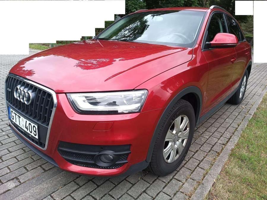 Red Audi Q3 2013 in Klaipeda, with an engine capacity of 1.98 L and mileage of 75 thousand km for 12500 €, photo 3 on AUTOMOTO.COM.LV