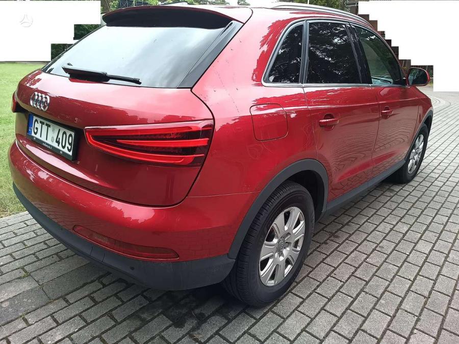 Red Audi Q3 2013 in Klaipeda, with an engine capacity of 1.98 L and mileage of 75 thousand km for 12500 €, photo 5 on AUTOMOTO.COM.LV