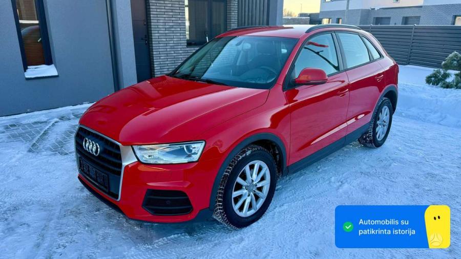 Red Audi Q3 2015 in Vilnius, with an engine capacity of 1.40 L and mileage of 152 thousand km for 13890 €, photo 1 on AUTOMOTO.COM.LV