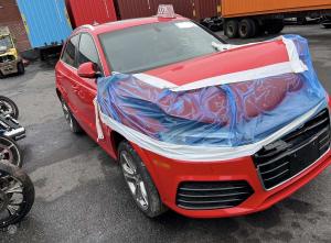 Red Audi Q3 2016 in Siauliai, with an engine capacity of 1.98 L and mileage of 223 thousand km for 6850 €, photo 3 on AUTOMOTO.COM.LV