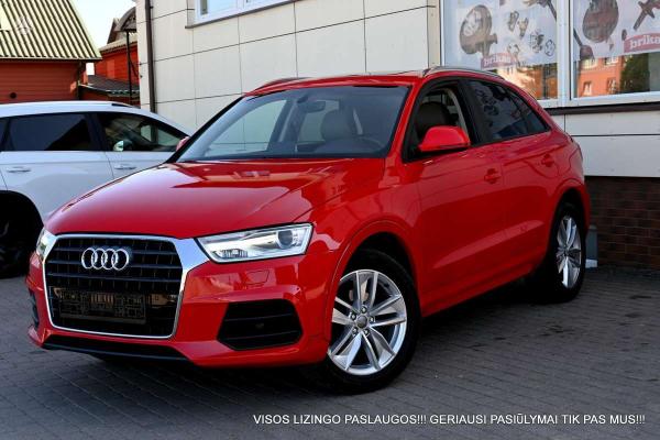Red Audi Q3 2017 in Kretinga, with an engine capacity of 1.98 L and mileage of 204 thousand km for 10699 €, photo 3 on AUTOMOTO.COM.LV