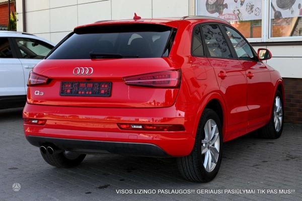 Red Audi Q3 2017 in Kretinga, with an engine capacity of 1.98 L and mileage of 204 thousand km for 10699 €, photo 8 on AUTOMOTO.COM.LV