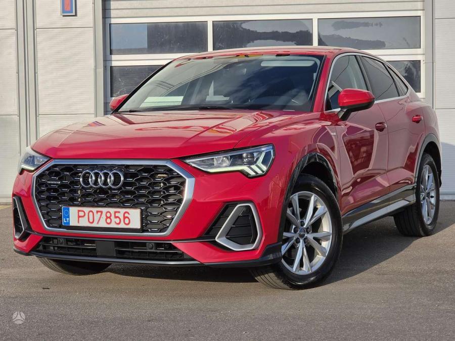 Red Audi Q3 2020 in Jonava, with an engine capacity of 2.00 L and mileage of 238 thousand km for 21500 €, photo 4 on AUTOMOTO.COM.LV