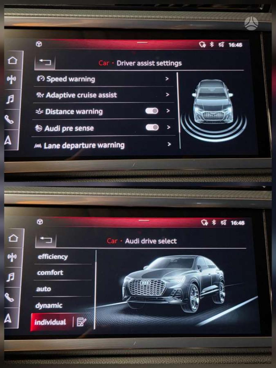 Red Audi Q3 2020 in Jonava, with an engine capacity of 2.00 L and mileage of 238 thousand km for 21500 €, photo 23 on AUTOMOTO.COM.LV