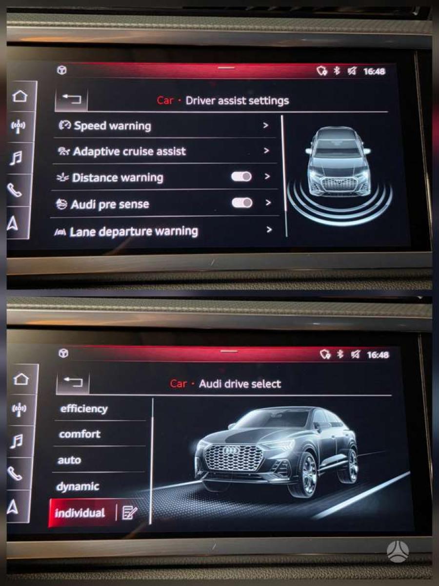 Red Audi Q3 2020 in Jonava, with an engine capacity of 2.00 L and mileage of 238 thousand km for 20700 €, photo 31 on AUTOMOTO.COM.LV