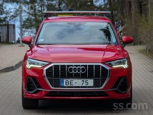 Sarkans Audi Q3 2023 Jūrmala, ar dzinēja tilpumu 2.00 L un nobraukumu 39 tūkst. km par 32990 €, foto  vietnē AUTOMOTO.COM.LV