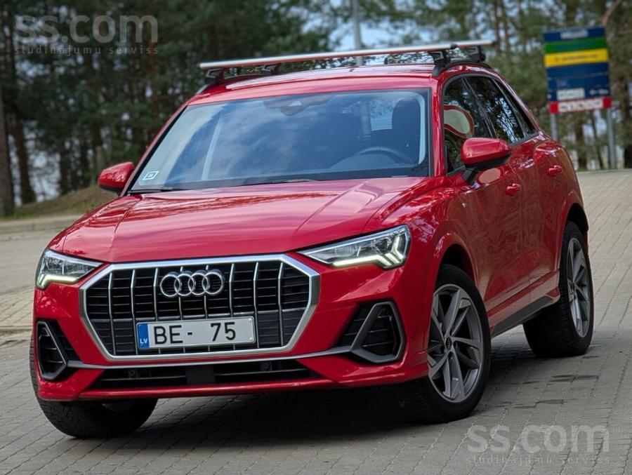 Sarkans Audi Q3 2023 Jūrmala, ar dzinēja tilpumu 2.00 L un nobraukumu 39 tūkst. km par 32990 €, foto 4 vietnē AUTOMOTO.COM.LV