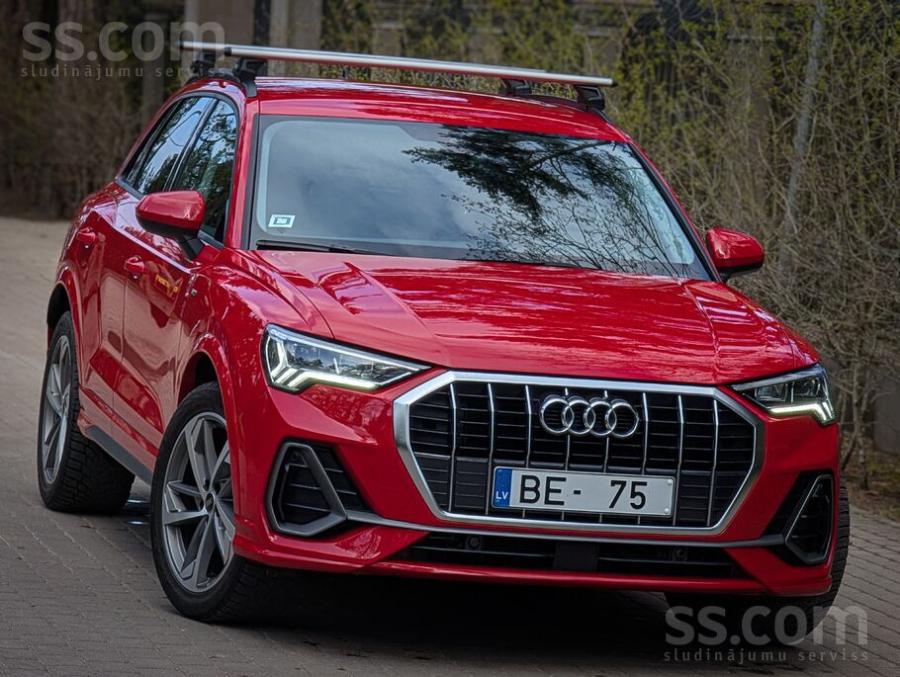 Sarkans Audi Q3 2023 Jūrmala, ar dzinēja tilpumu 2.00 L un nobraukumu 39 tūkst. km par 32990 €, foto 6 vietnē AUTOMOTO.COM.LV