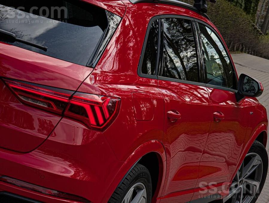 Sarkans Audi Q3 2023 Jūrmala, ar dzinēja tilpumu 2.00 L un nobraukumu 39 tūkst. km par 32990 €, foto 7 vietnē AUTOMOTO.COM.LV