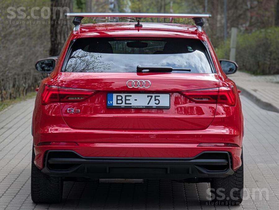 Sarkans Audi Q3 2023 Jūrmala, ar dzinēja tilpumu 2.00 L un nobraukumu 39 tūkst. km par 32990 €, foto 11 vietnē AUTOMOTO.COM.LV
