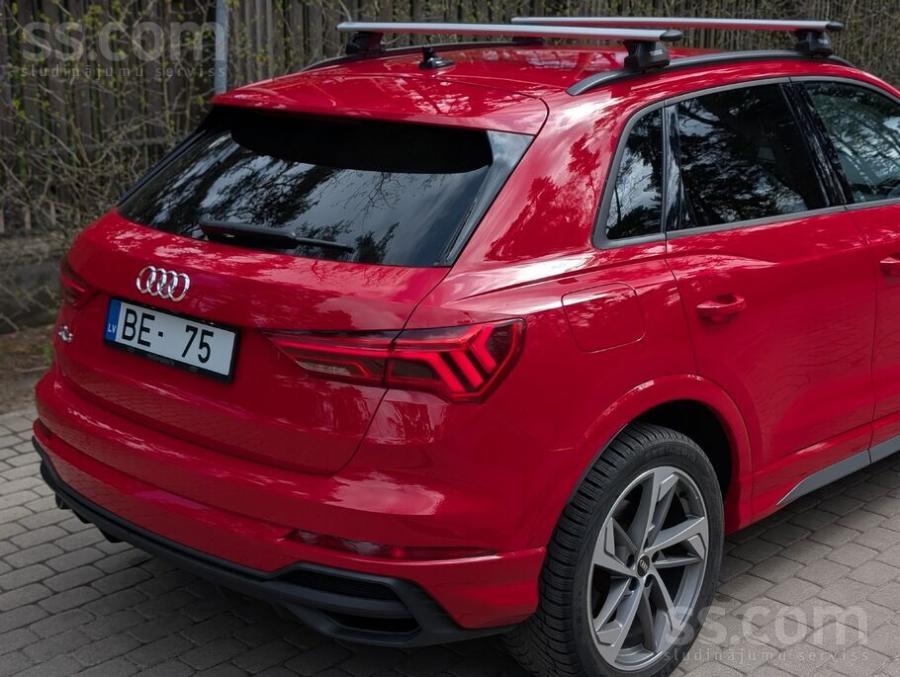 Sarkans Audi Q3 2023 Jūrmala, ar dzinēja tilpumu 2.00 L un nobraukumu 39 tūkst. km par 32990 €, foto 12 vietnē AUTOMOTO.COM.LV