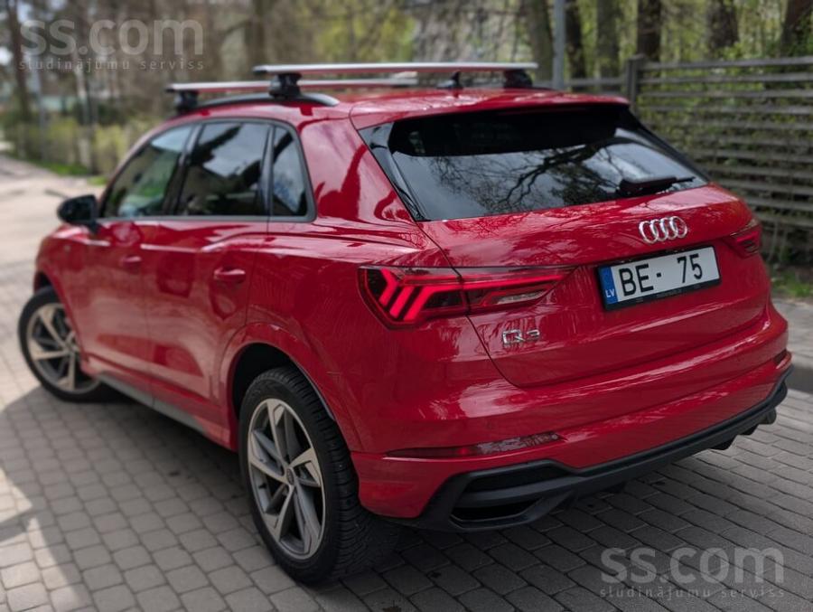 Sarkans Audi Q3 2023 Jūrmala, ar dzinēja tilpumu 2.00 L un nobraukumu 39 tūkst. km par 32990 €, foto 13 vietnē AUTOMOTO.COM.LV