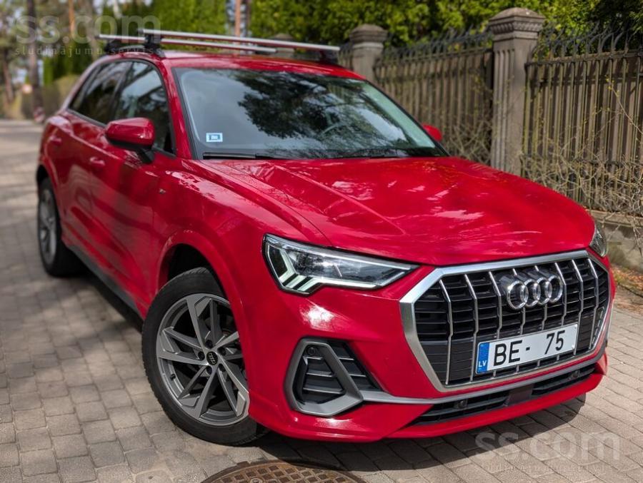 Sarkans Audi Q3 2023 Jūrmala, ar dzinēja tilpumu 2.00 L un nobraukumu 39 tūkst. km par 32990 €, foto 14 vietnē AUTOMOTO.COM.LV