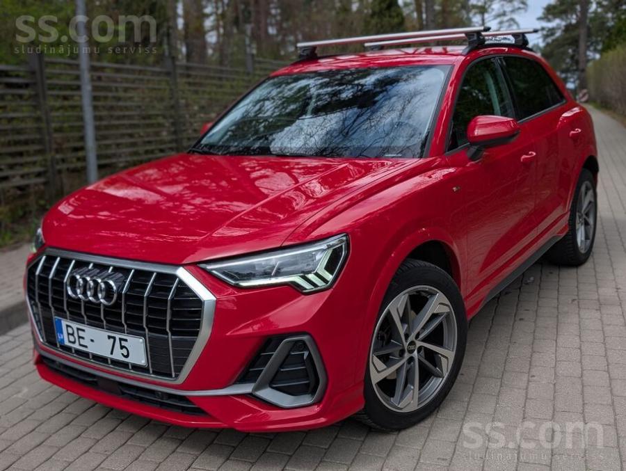Sarkans Audi Q3 2023 Jūrmala, ar dzinēja tilpumu 2.00 L un nobraukumu 39 tūkst. km par 32990 €, foto 15 vietnē AUTOMOTO.COM.LV