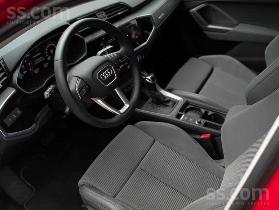 Sarkans Audi Q3 2023 Jūrmala, ar dzinēja tilpumu 2.00 L un nobraukumu 39 tūkst. km par 32990 €, foto 21 vietnē AUTOMOTO.COM.LV