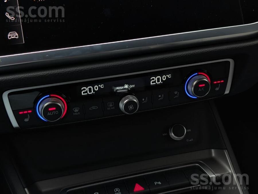 Sarkans Audi Q3 2023 Jūrmala, ar dzinēja tilpumu 2.00 L un nobraukumu 39 tūkst. km par 32990 €, foto 31 vietnē AUTOMOTO.COM.LV