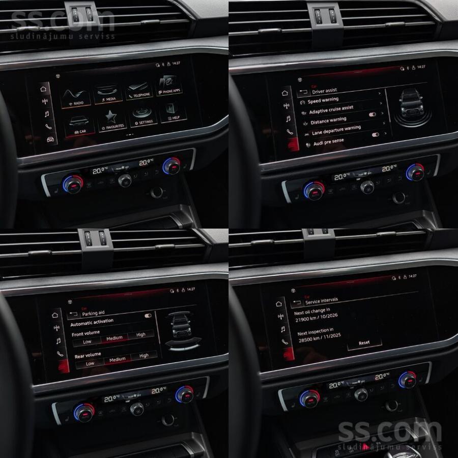 Sarkans Audi Q3 2023 Jūrmala, ar dzinēja tilpumu 2.00 L un nobraukumu 39 tūkst. km par 32990 €, foto 33 vietnē AUTOMOTO.COM.LV