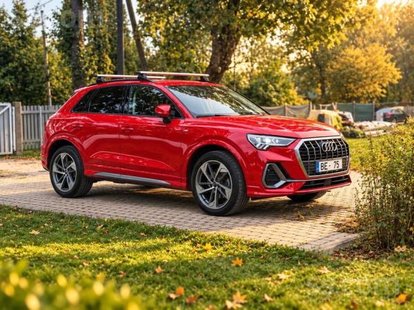 Sarkans Audi Q3 2023 Jūrmala, ar dzinēja tilpumu 2.00 L un nobraukumu 39 tūkst. km par 32850 €, foto 3 vietnē AUTOMOTO.COM.LV