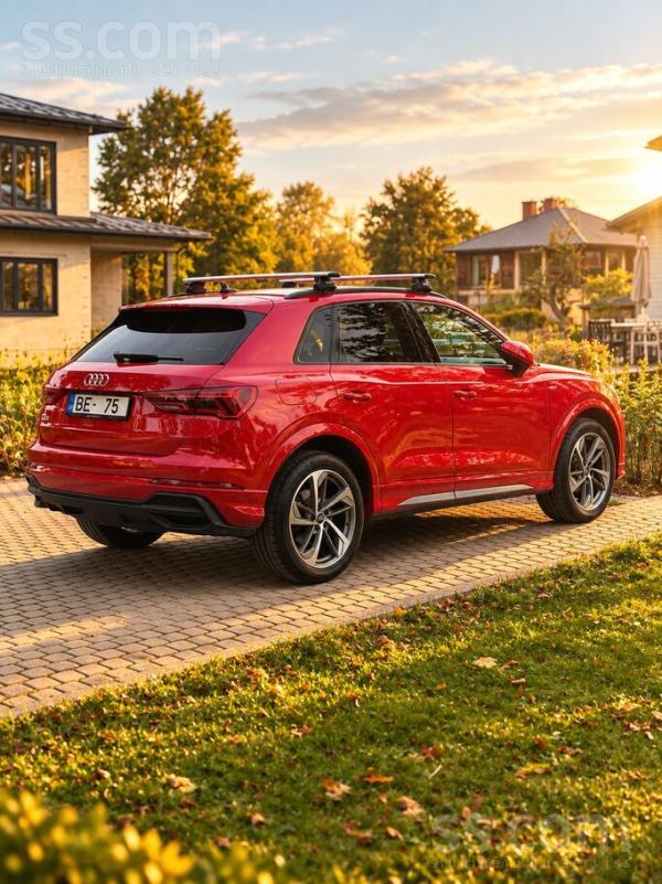 Sarkans Audi Q3 2023 Jūrmala, ar dzinēja tilpumu 2.00 L un nobraukumu 39 tūkst. km par 32850 €, foto 5 vietnē AUTOMOTO.COM.LV