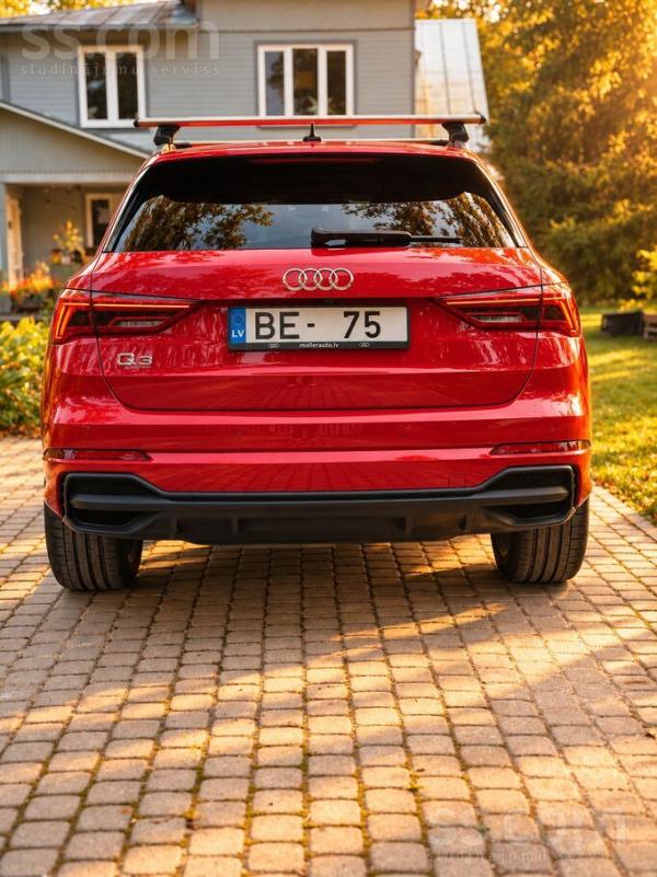 Sarkans Audi Q3 2023 Jūrmala, ar dzinēja tilpumu 2.00 L un nobraukumu 39 tūkst. km par 32850 €, foto 6 vietnē AUTOMOTO.COM.LV