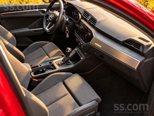 Sarkans Audi Q3 2023 Jūrmala, ar dzinēja tilpumu 2.00 L un nobraukumu 39 tūkst. km par 32850 €, foto 7 vietnē AUTOMOTO.COM.LV