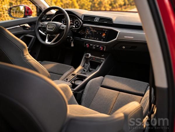 Sarkans Audi Q3 2023 Jūrmala, ar dzinēja tilpumu 2.00 L un nobraukumu 39 tūkst. km par 32850 €, foto 9 vietnē AUTOMOTO.COM.LV