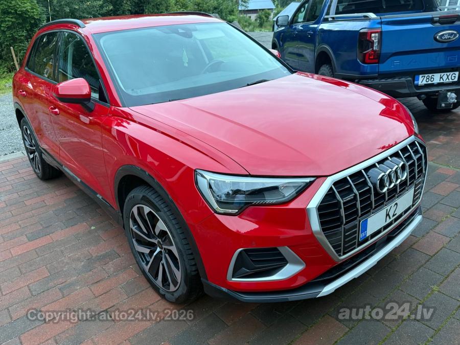 Red Audi Q3 2019 in Tallinn, with an engine capacity of 2.00 L and mileage of 52 thousand km for 26900 €, photo 1 on AUTOMOTO.COM.LV