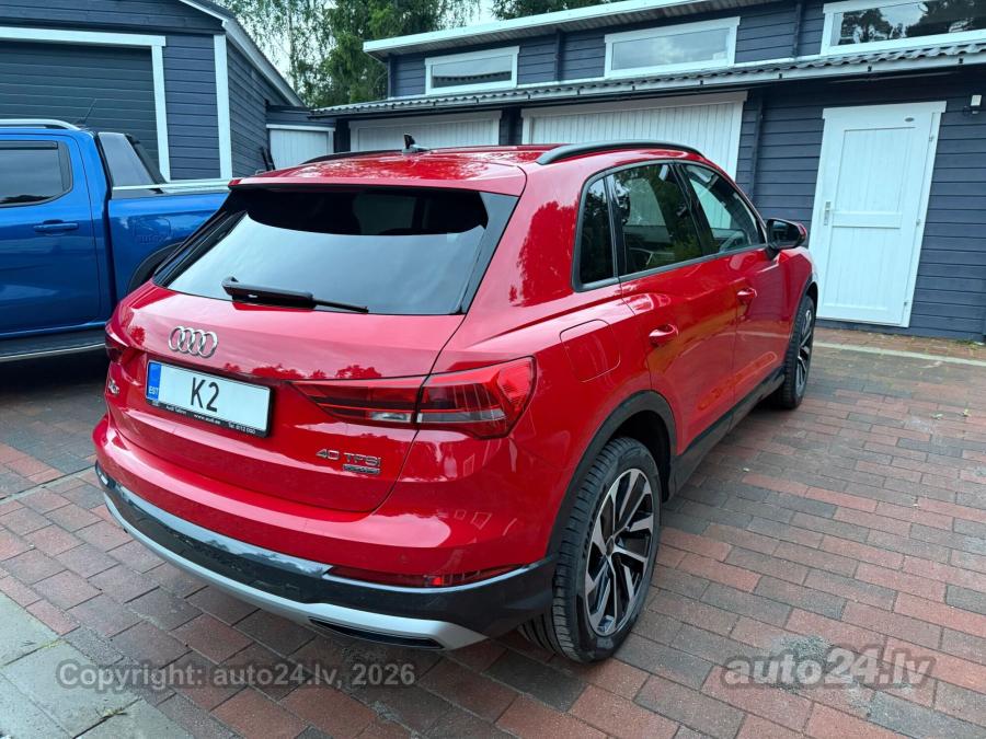 Red Audi Q3 2019 in Tallinn, with an engine capacity of 2.00 L and mileage of 52 thousand km for 26900 €, photo 3 on AUTOMOTO.COM.LV