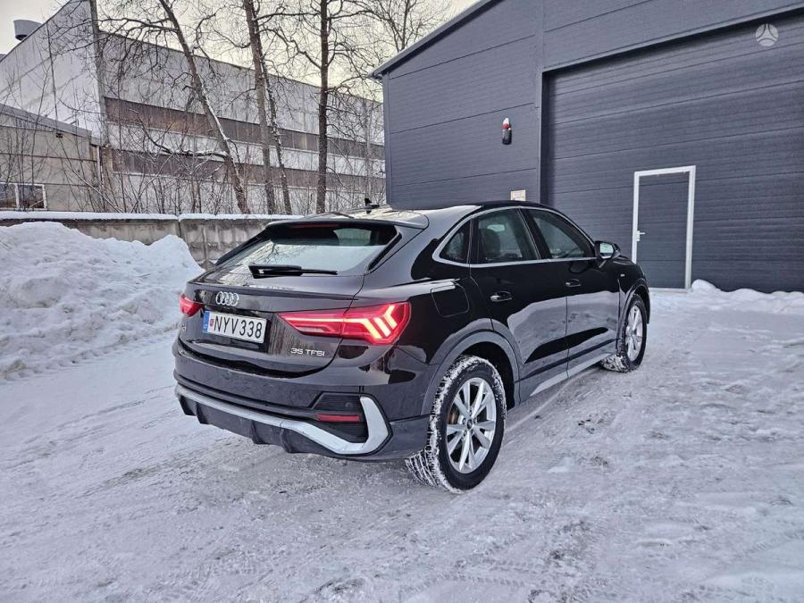 Black Audi Q3 Sportback 2021 in Kaunas, with an engine capacity of 1.50 L and mileage of 58 thousand km for 11900 €, photo 8 on AUTOMOTO.COM.LV