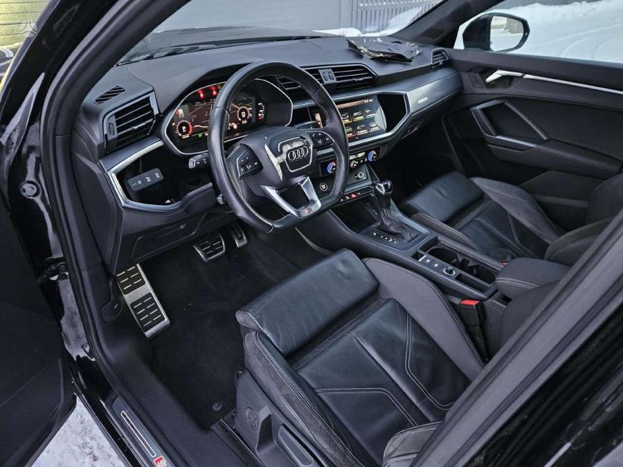 Black Audi Q3 Sportback 2021 in Kaunas, with an engine capacity of 1.50 L and mileage of 58 thousand km for 11900 €, photo 17 on AUTOMOTO.COM.LV