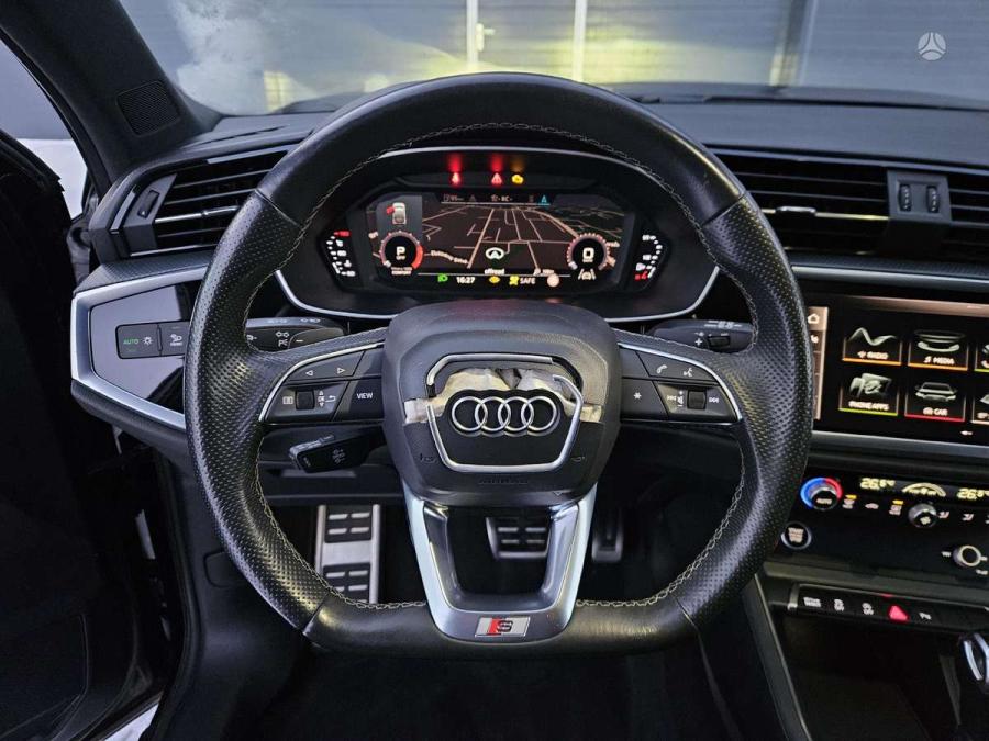 Black Audi Q3 Sportback 2021 in Kaunas, with an engine capacity of 1.50 L and mileage of 58 thousand km for 11900 €, photo 27 on AUTOMOTO.COM.LV