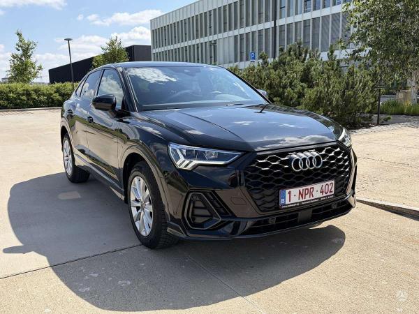 Black Audi Q3 Sportback 2021 in Vilnius, with an engine capacity of 1.97 L and mileage of 99 thousand km for 25900 €, photo 6 on AUTOMOTO.COM.LV