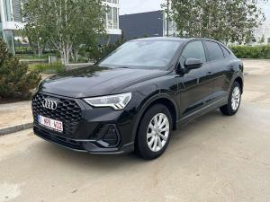 Black Audi Q3 Sportback 2021 in Vilnius, with an engine capacity of 1.97 L and mileage of 99 thousand km for 25900 €, photo  on AUTOMOTO.COM.LV