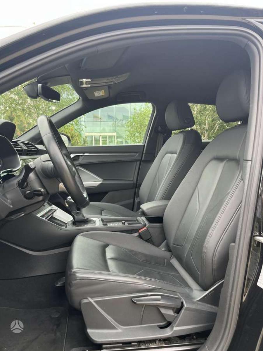 Melns Audi Q3 Sportback 2021 Viļņa, ar dzinēja tilpumu 1.97 L un nobraukumu 99 tūkst. km par 25900 €, foto 14 vietnē AUTOMOTO.COM.LV