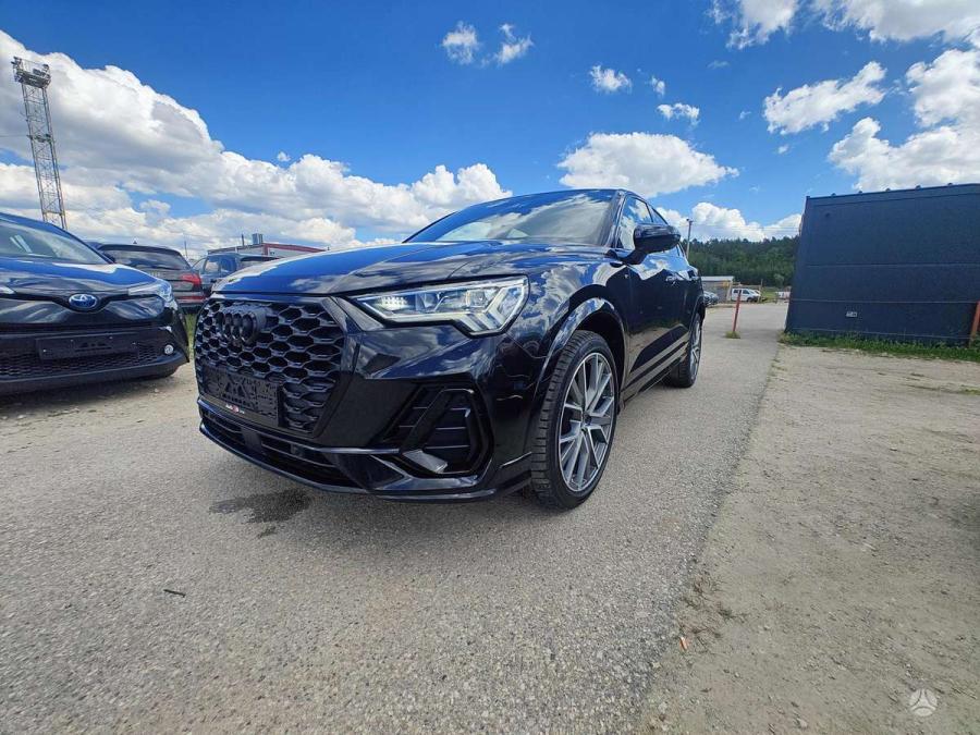 Black Audi Q3 Sportback 2021 in Vilnius, with an engine capacity of 2.00 L and mileage of 280 thousand km for 19500 €, photo 1 on AUTOMOTO.COM.LV