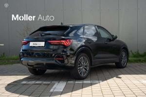 Black Audi Q3 Sportback 2024 in Vilnius, with an engine capacity of 1.50 L and mileage of 12 thousand km for 34750 €, photo 7 on AUTOMOTO.COM.LV