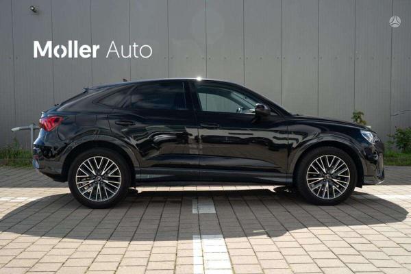 Black Audi Q3 Sportback 2024 in Vilnius, with an engine capacity of 1.50 L and mileage of 12 thousand km for 34750 €, photo 8 on AUTOMOTO.COM.LV