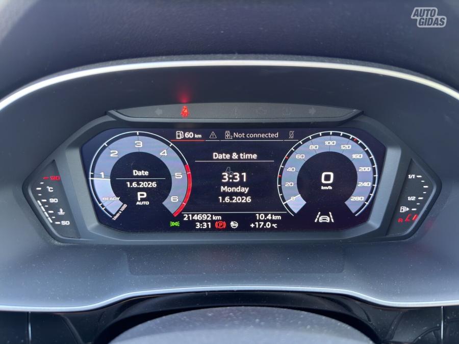 Pelēks Audi Q3 Sportback 2020 Panevēža, ar dzinēja tilpumu 2.00 L un nobraukumu 215 tūkst. km par 22000 €, foto 22 vietnē AUTOMOTO.COM.LV