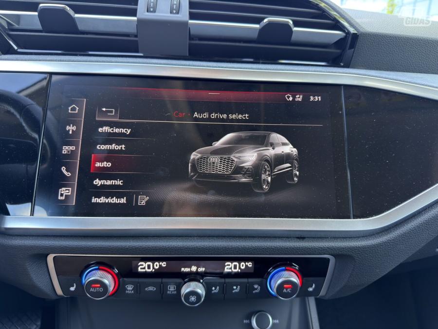 Pelēks Audi Q3 Sportback 2020 Panevēža, ar dzinēja tilpumu 2.00 L un nobraukumu 215 tūkst. km par 22000 €, foto 27 vietnē AUTOMOTO.COM.LV