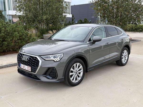 Grey Audi Q3 Sportback 2021 in Vilnius, with an engine capacity of 1.97 L and mileage of 157 thousand km for 24500 €, photo 1 on AUTOMOTO.COM.LV