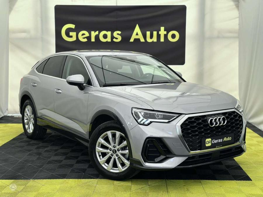 Pelēks Audi Q3 Sportback 2022 Viļņa, ar dzinēja tilpumu 1.50 L un nobraukumu 33 tūkst. km par 29450 €, foto 3 vietnē AUTOMOTO.COM.LV