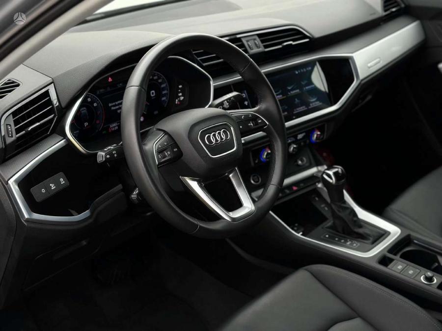 Pelēks Audi Q3 Sportback 2022 Viļņa, ar dzinēja tilpumu 1.50 L un nobraukumu 33 tūkst. km par 29450 €, foto 9 vietnē AUTOMOTO.COM.LV