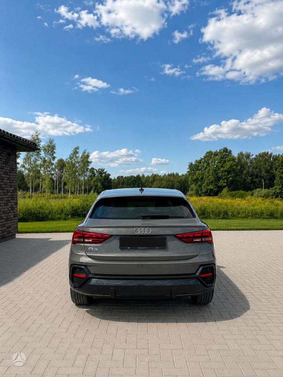 Pelēks Audi Q3 Sportback 2023 Viļņa, ar dzinēja tilpumu 1.50 L un nobraukumu 98 tūkst. km par 27490 €, foto 7 vietnē AUTOMOTO.COM.LV